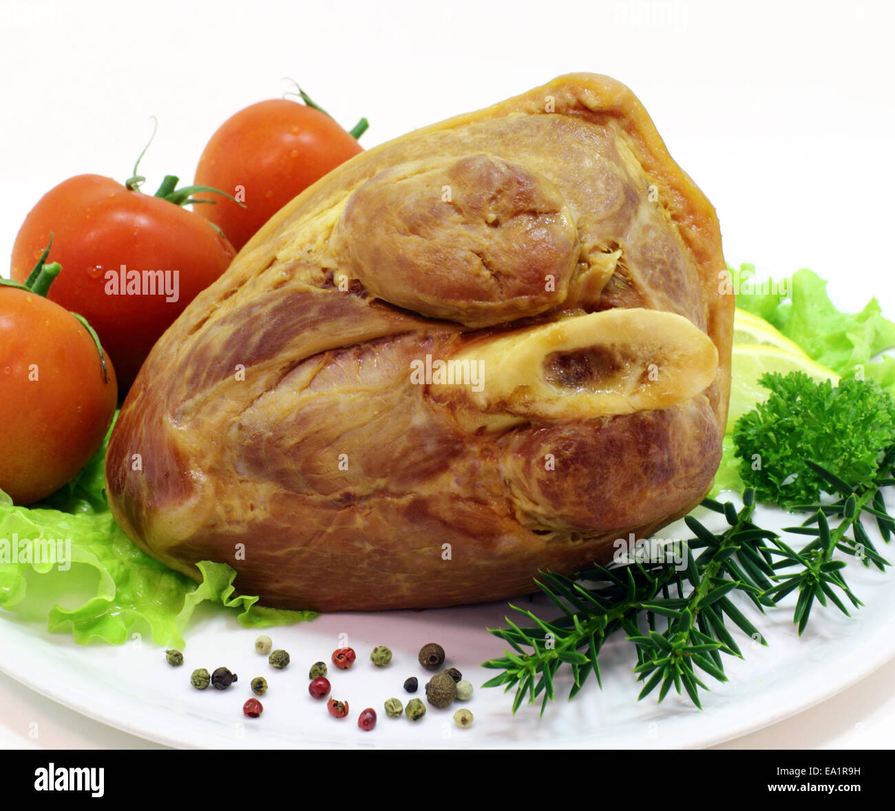 Smoked pig knuckle Stock Photo - Alamy