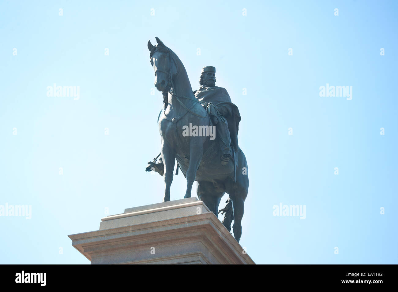 Giuseppe Garibaldi monument Stock Photo - Alamy