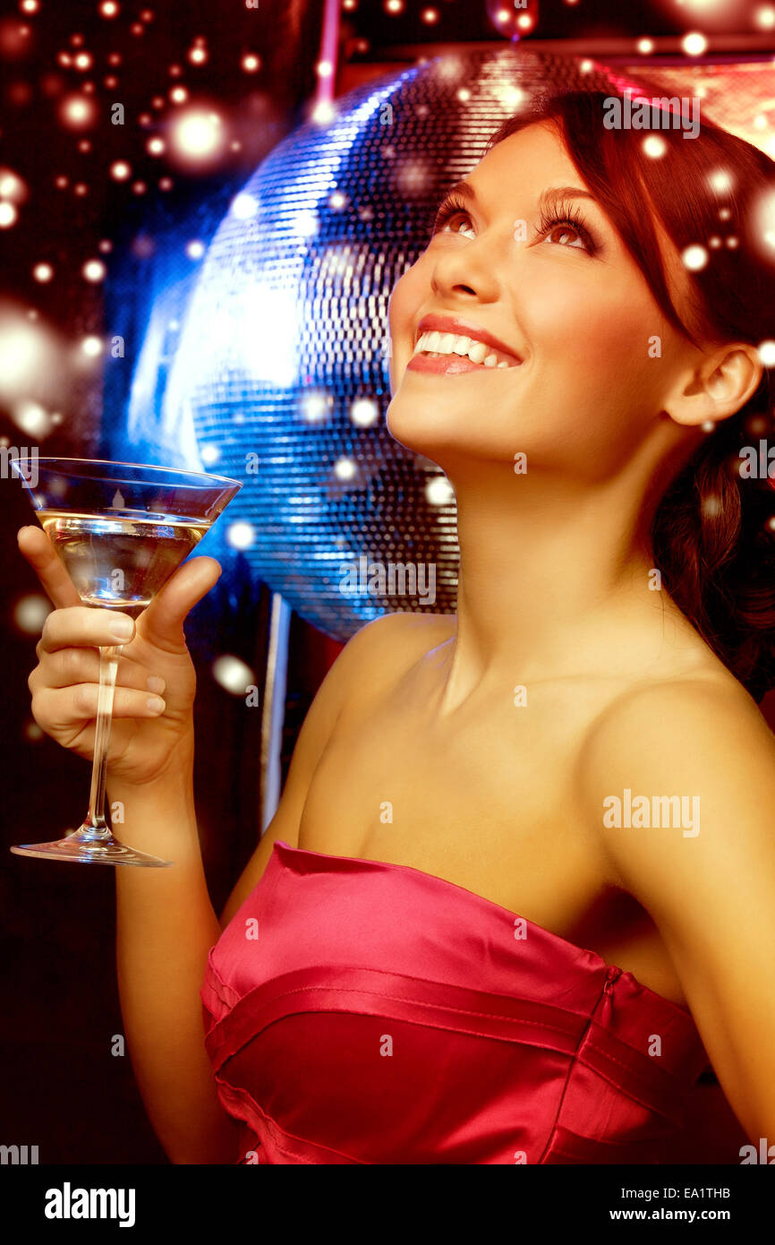 woman with cocktail Stock Photo - Alamy