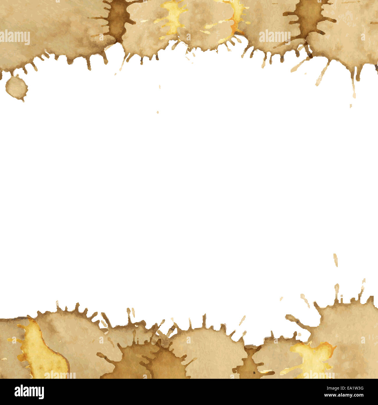 Abstract Coffee Border Stock Photo - Alamy