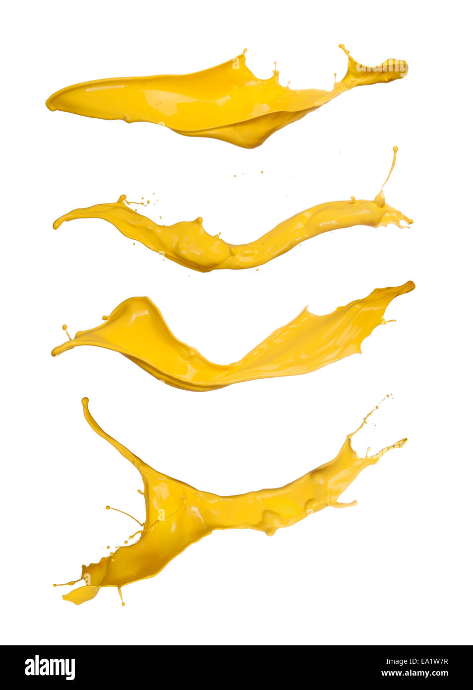 Yellow flower splashes Cut Out Stock Images & Pictures - Alamy