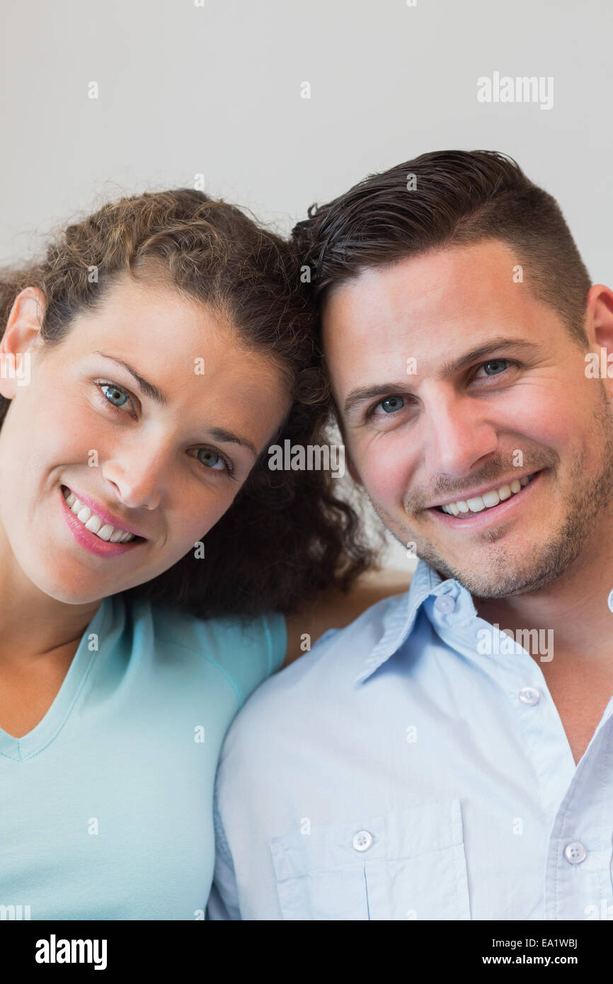 Happy young couple at home Stock Photo - Alamy