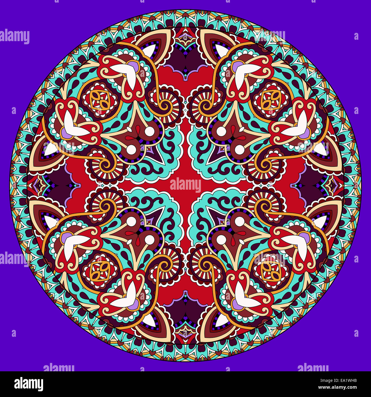 decorative violet colour design of circle Stock Photo - Alamy