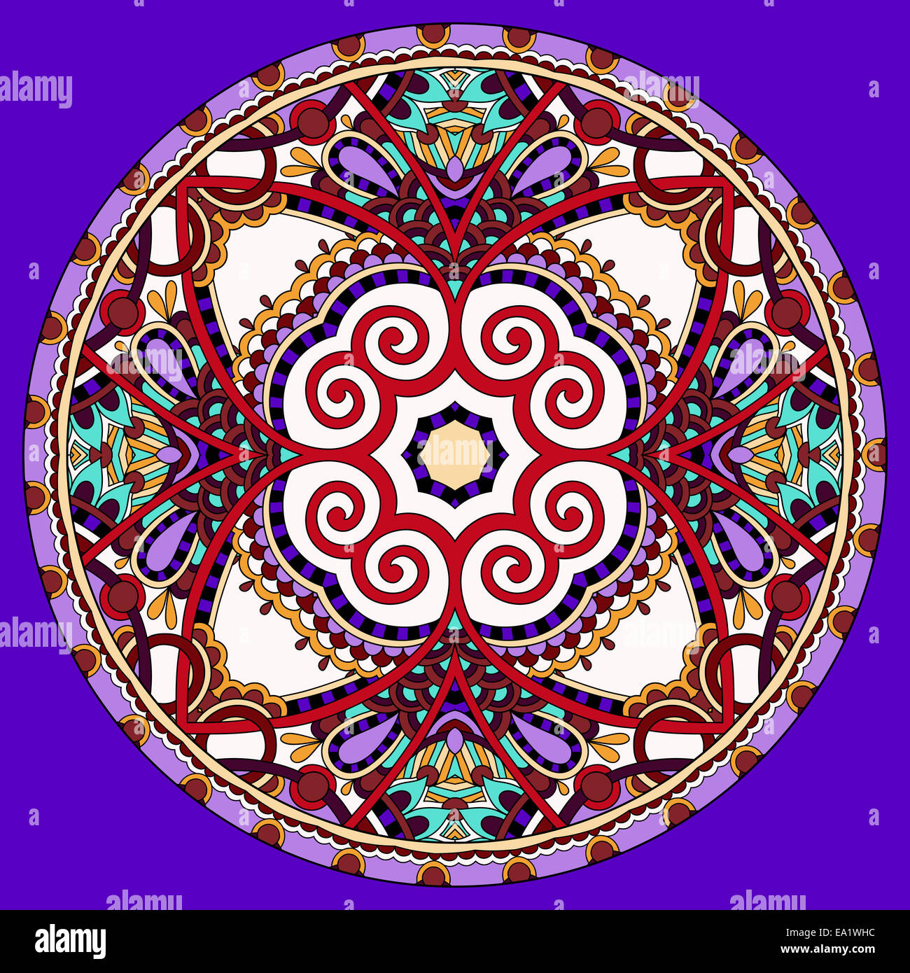 decorative violet colour design of circle Stock Photo - Alamy