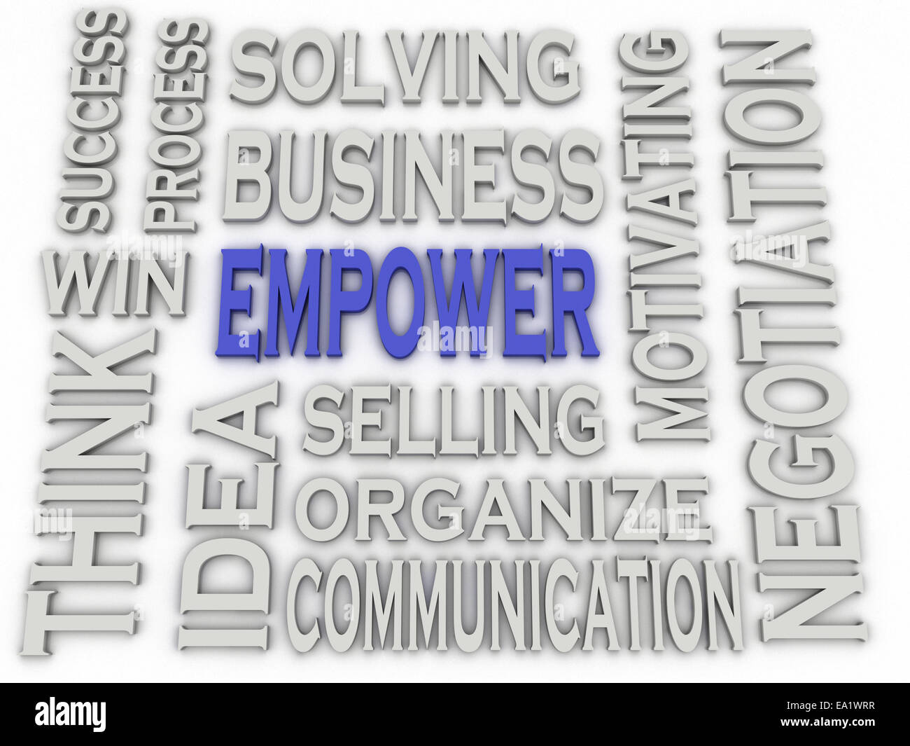 3d imagen Empower concept word cloud background Stock Photo - Alamy