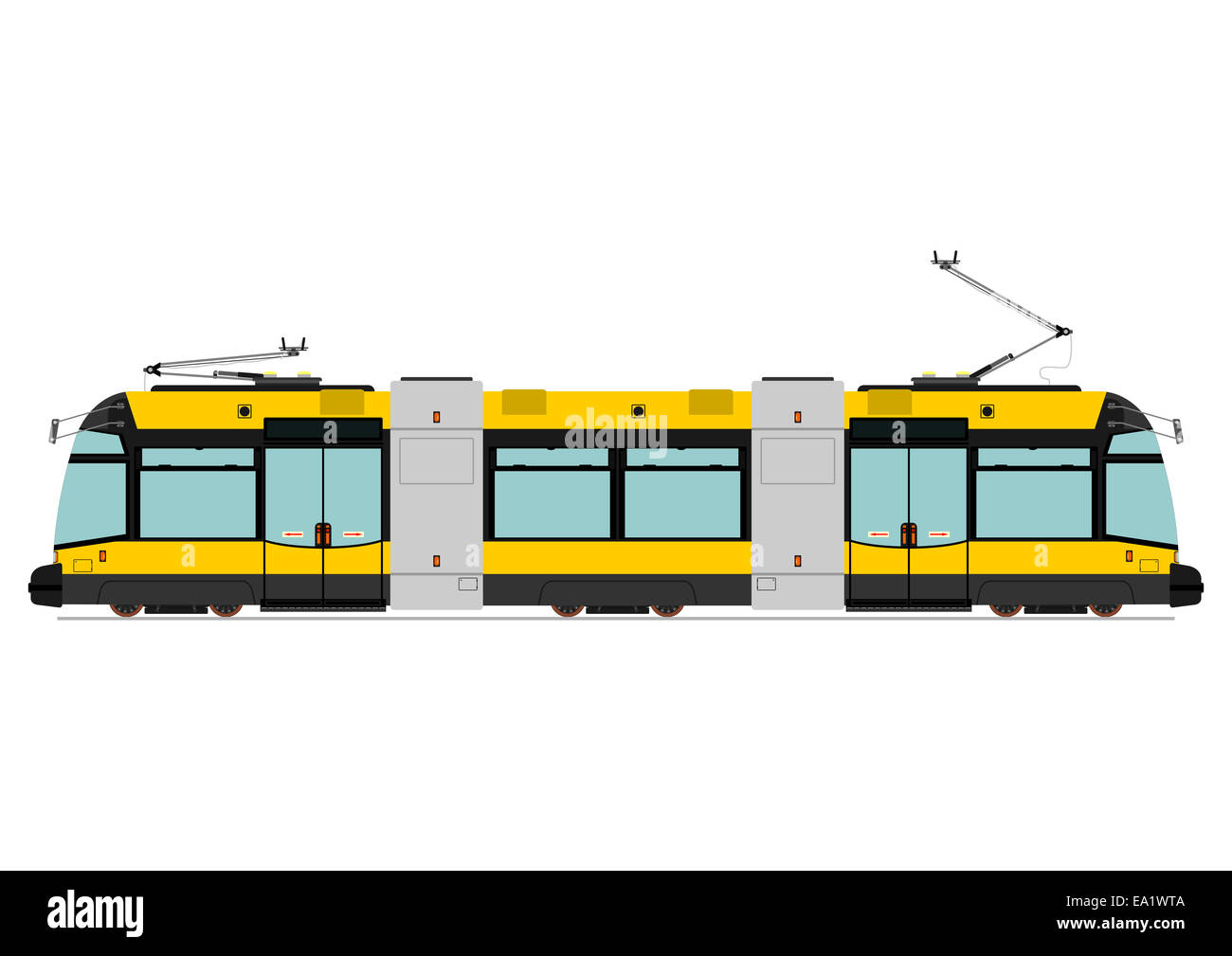 Tram street car Cut Out Stock Images & Pictures - Alamy