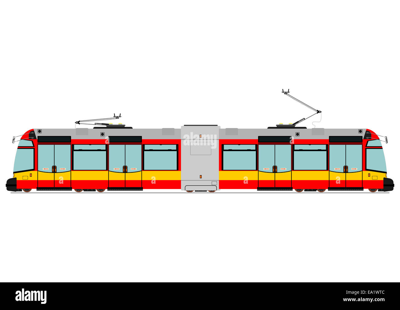 Tram street car Cut Out Stock Images & Pictures - Alamy