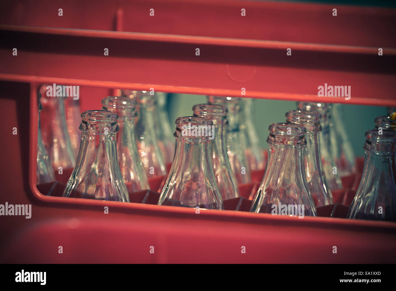 Empty bottles recycling box hi-res stock photography and images - Alamy