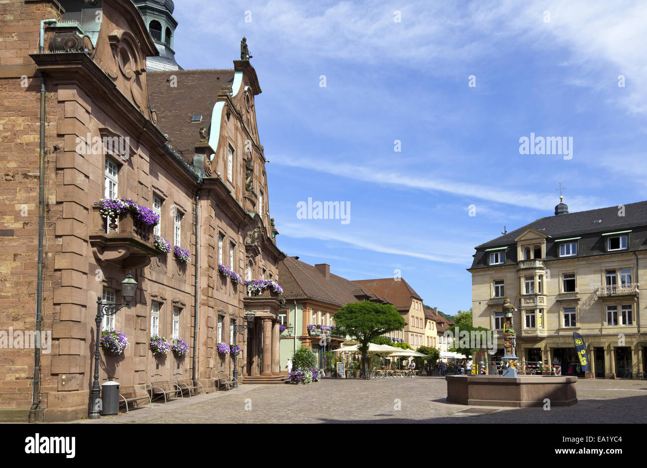 Town Hall Square Ettlingen Stock Photo - Alamy
