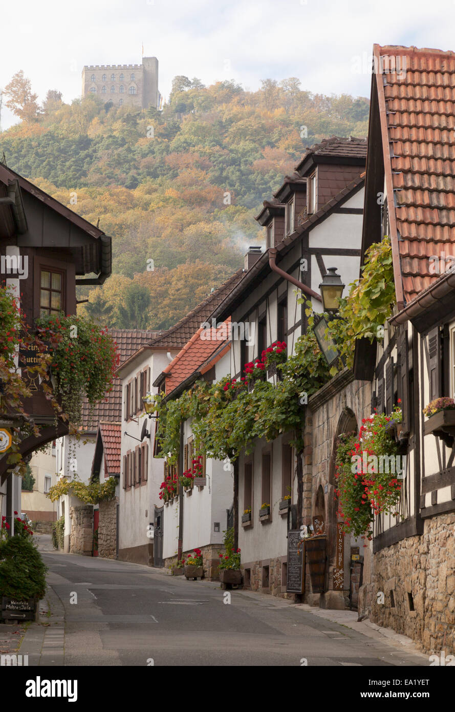 Hambach Castle Street Historic Stock Photo - Alamy