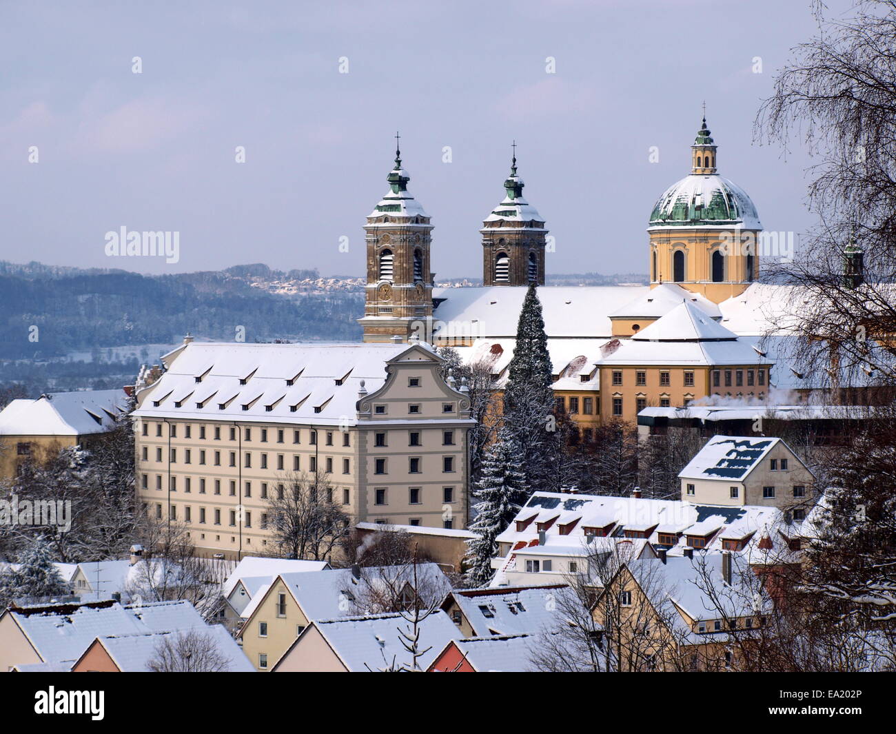 Basilica Saint Martin in Upper Swabia Stock Photo - Alamy