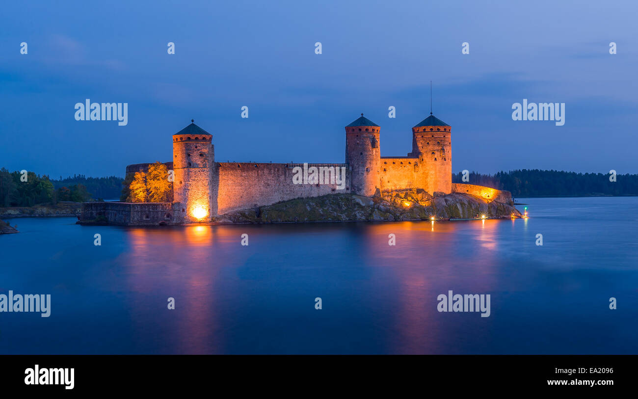 Olavinlinna castle water castle savonlinna hi-res stock photography and ...