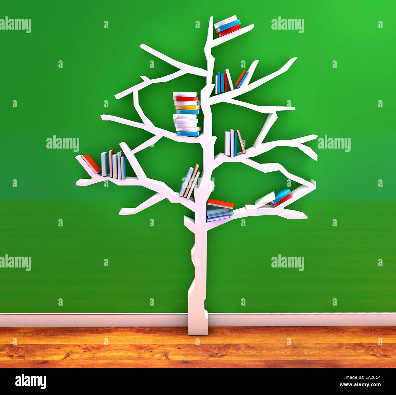 3d illustration open book tree hi-res stock photography and images - Alamy