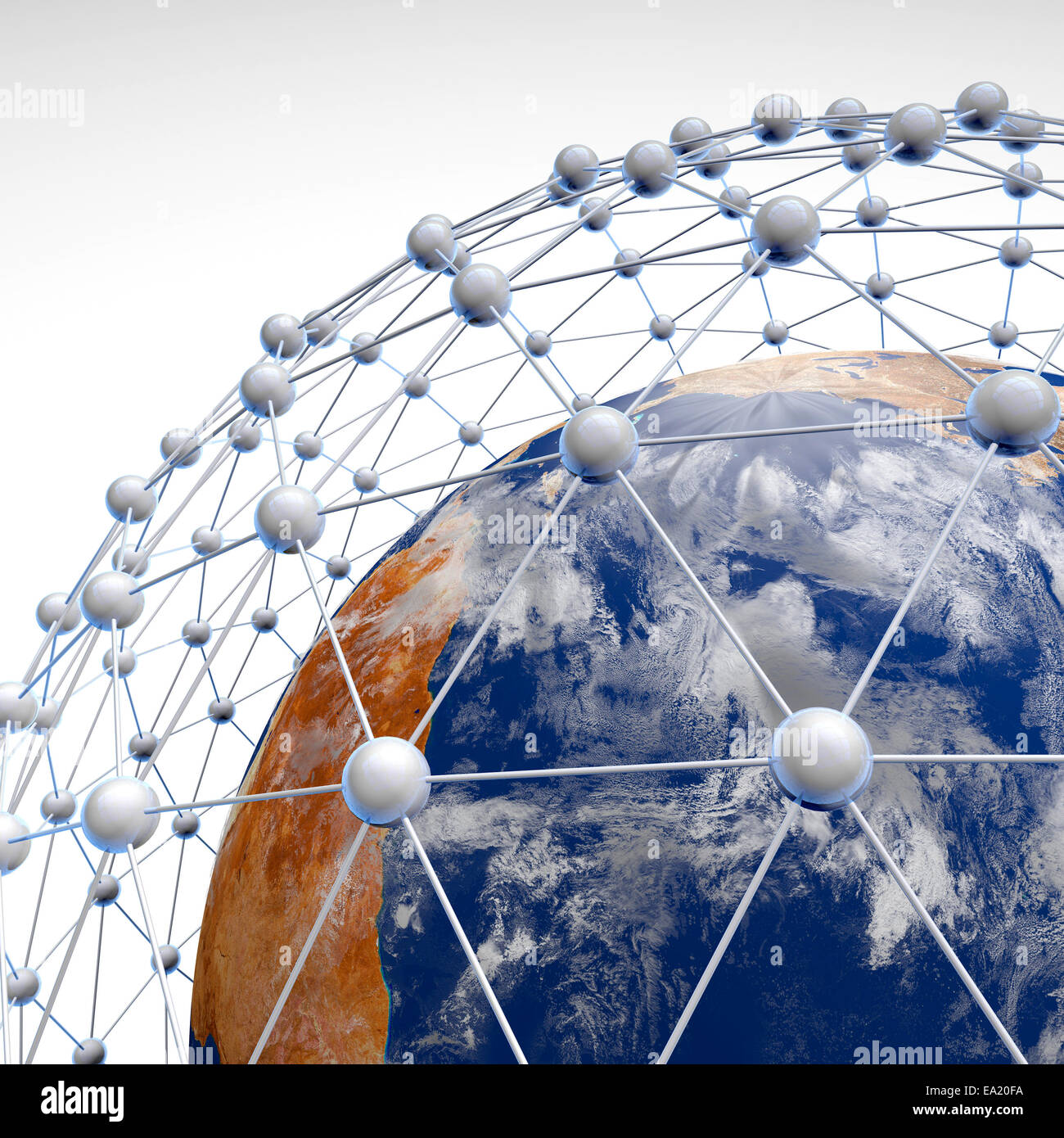 3d illustration of Internet Concept of global business Stock Photo - Alamy
