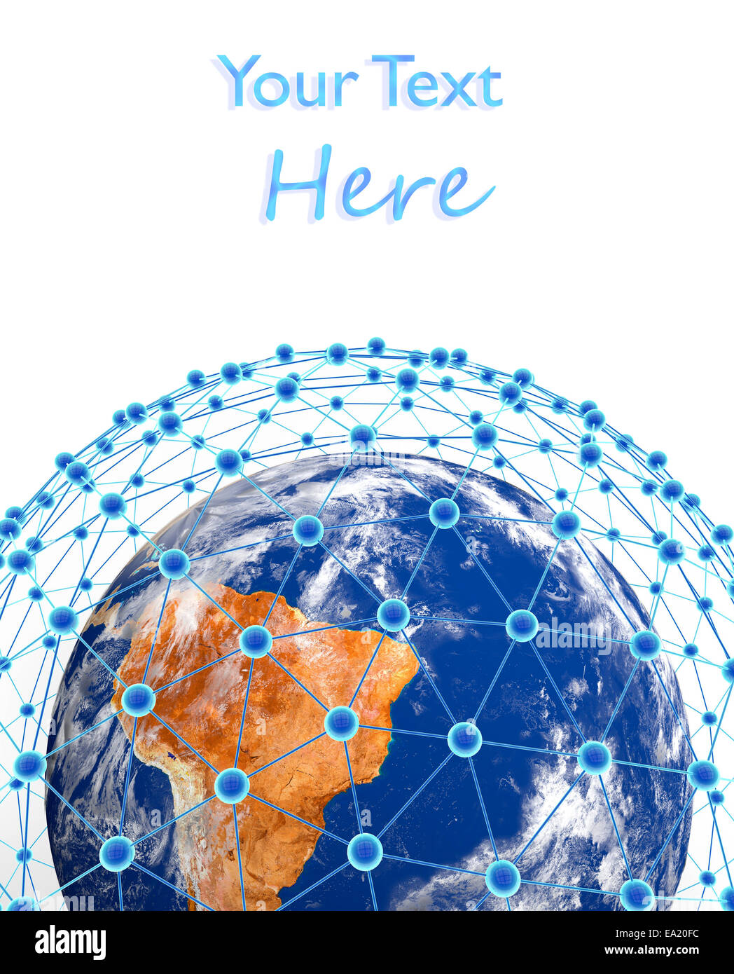 3d illustration of Internet Concept of global business Stock Photo - Alamy