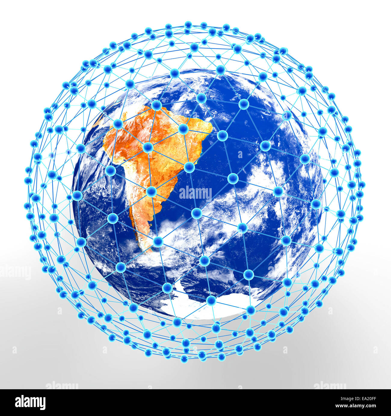 3d illustration of Internet Concept of global business Stock Photo - Alamy