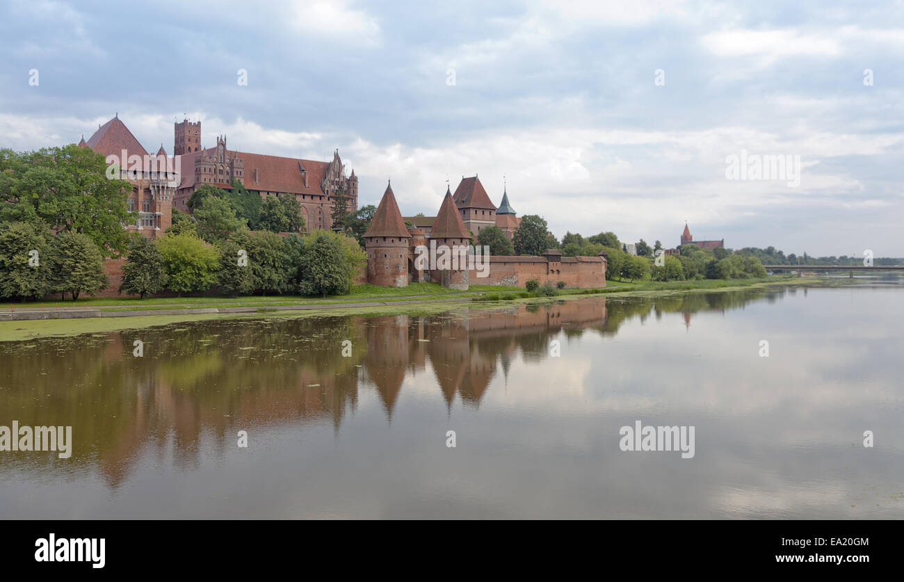 The Marienburg on the Nogat Stock Photo - Alamy