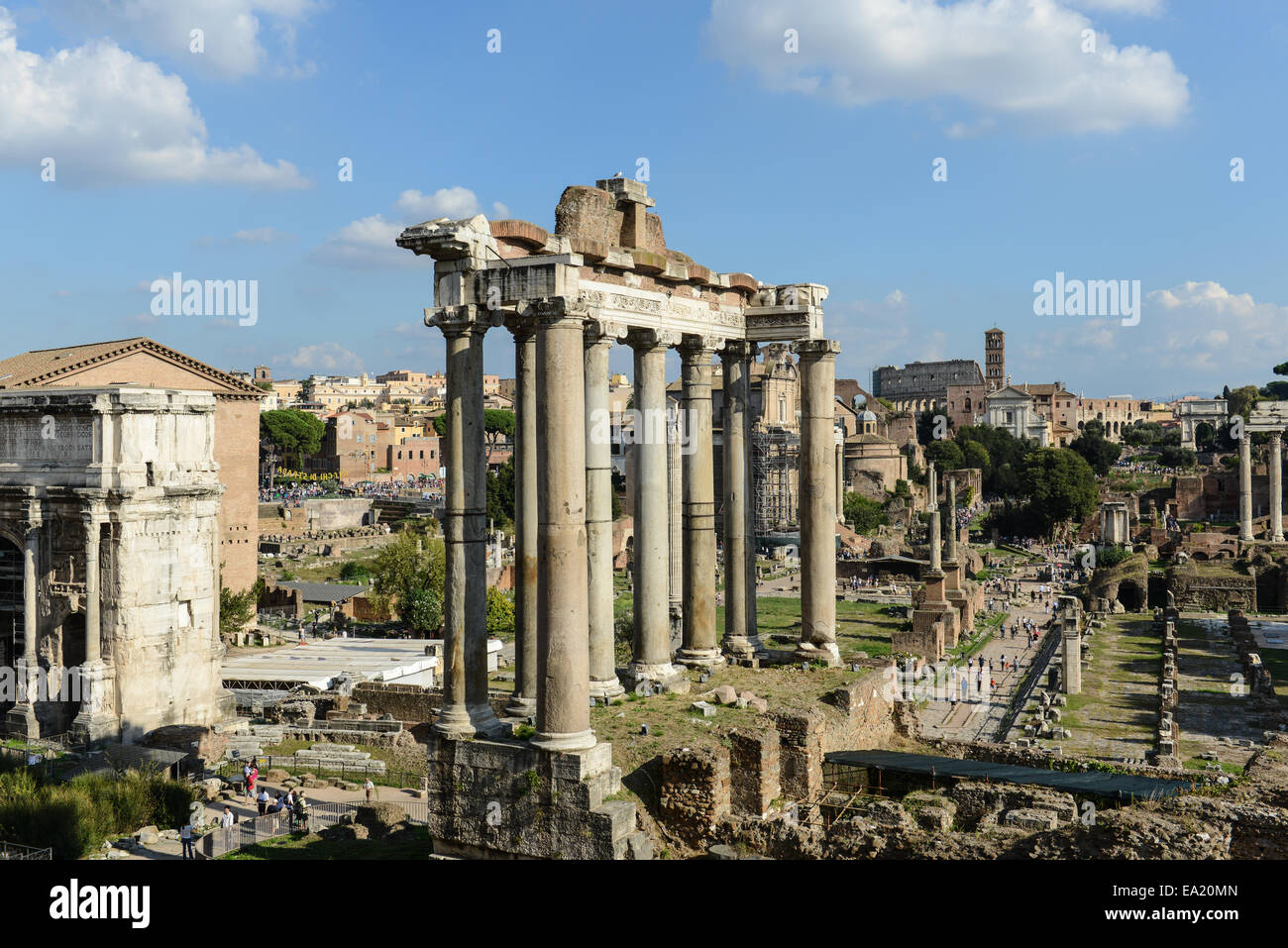 Corinthian column ancient rome forum hi-res stock photography and ...