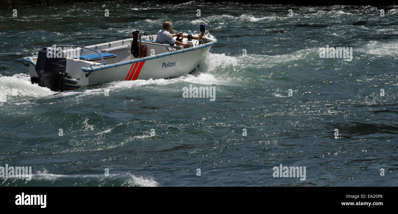 Police boat on patrol Stock Photo - Alamy