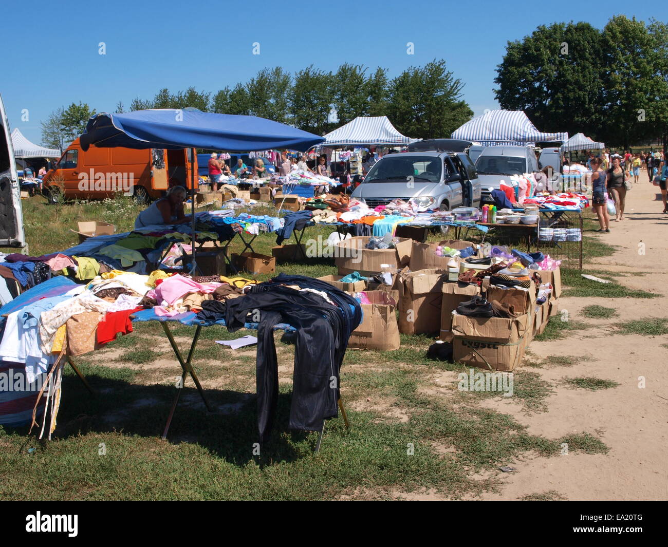 Poland market in southern Poland Stock Photo - Alamy