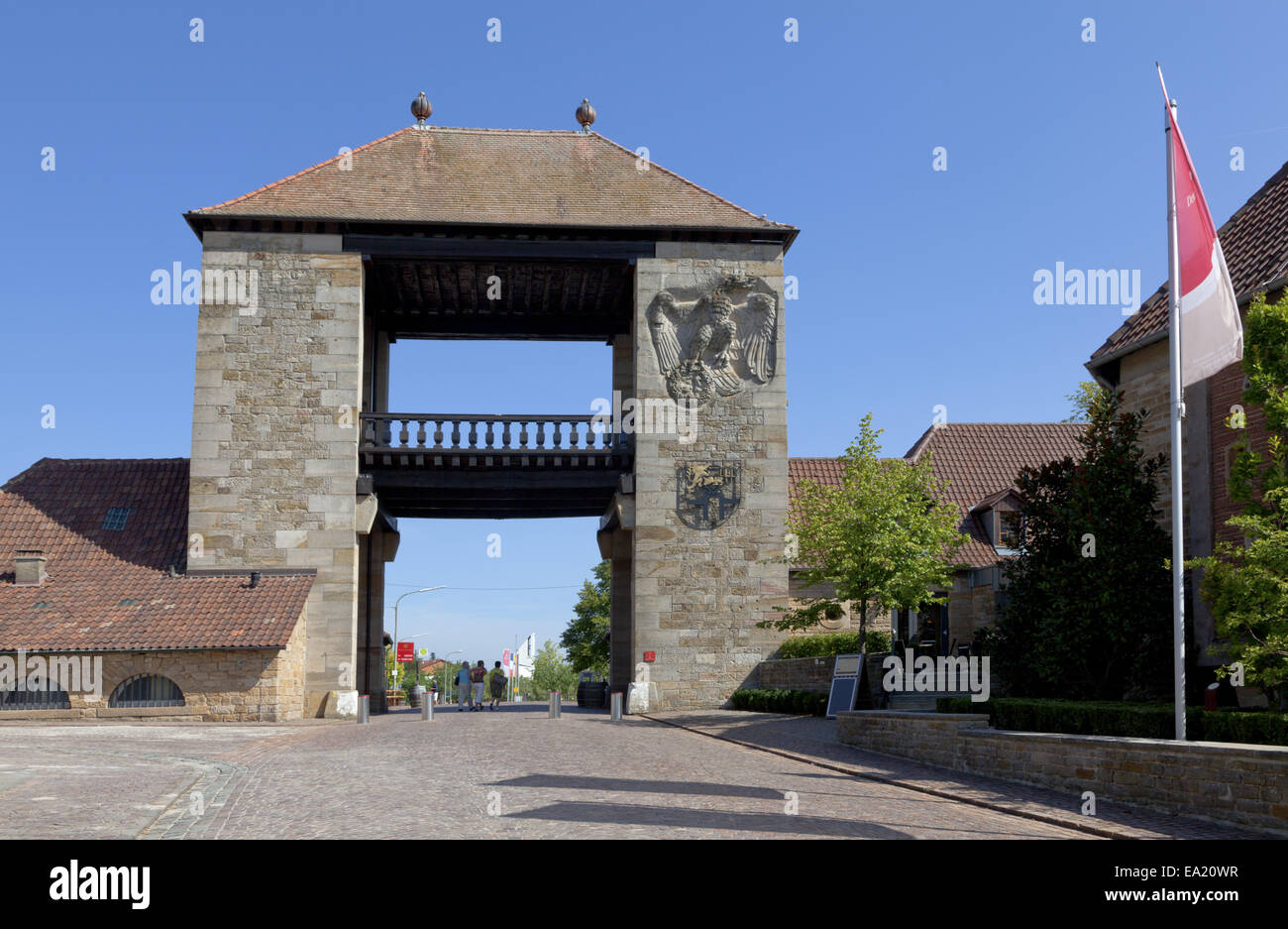 German Wine Gate Stock Photo - Alamy