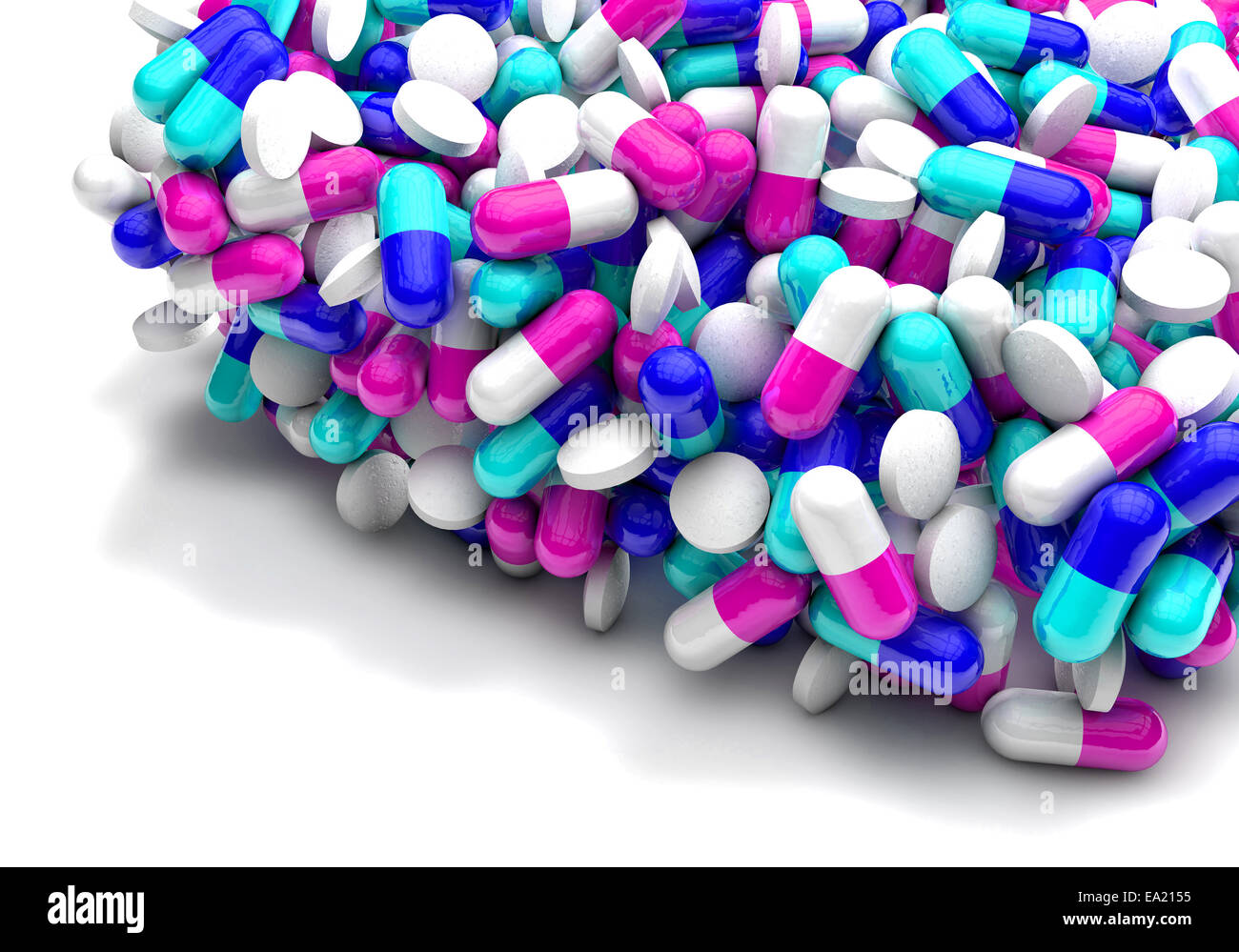 Many colorful medicines. Medical, pharmacy Background Stock Photo - Alamy