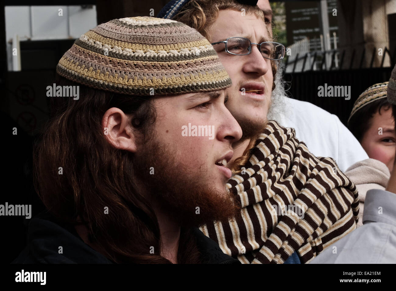 Jerusalem. 5th November, 2014. Prevented from entering the Temple Mount ...