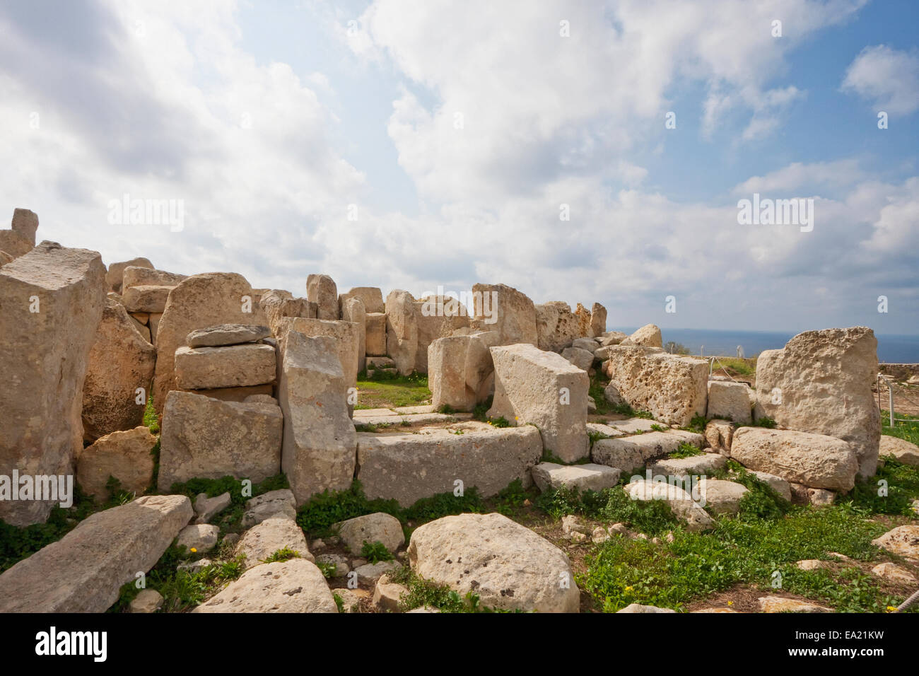 Threshold, Hagar Qim Megalithic Temple Complex, Malta Stock Photo - Alamy