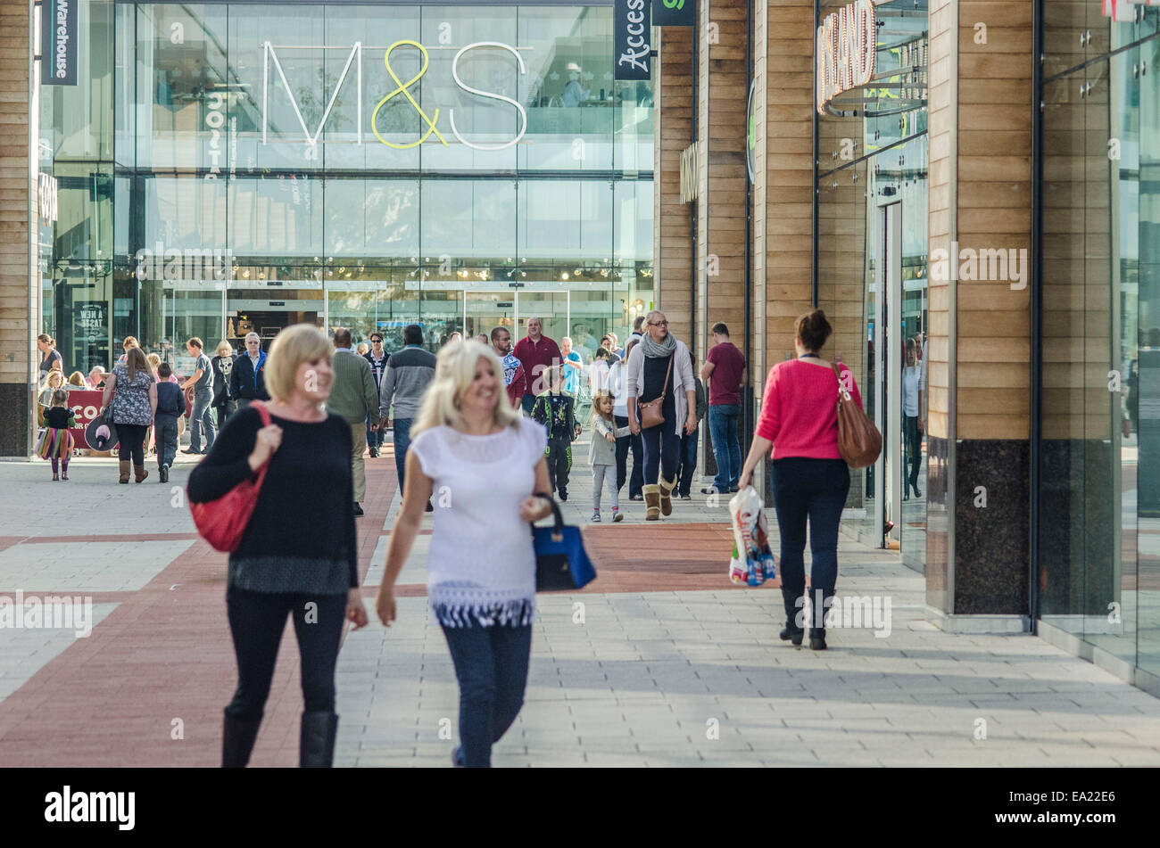Whiteley Fareham shopping centre UK . A British Land PLC owned shopping ...