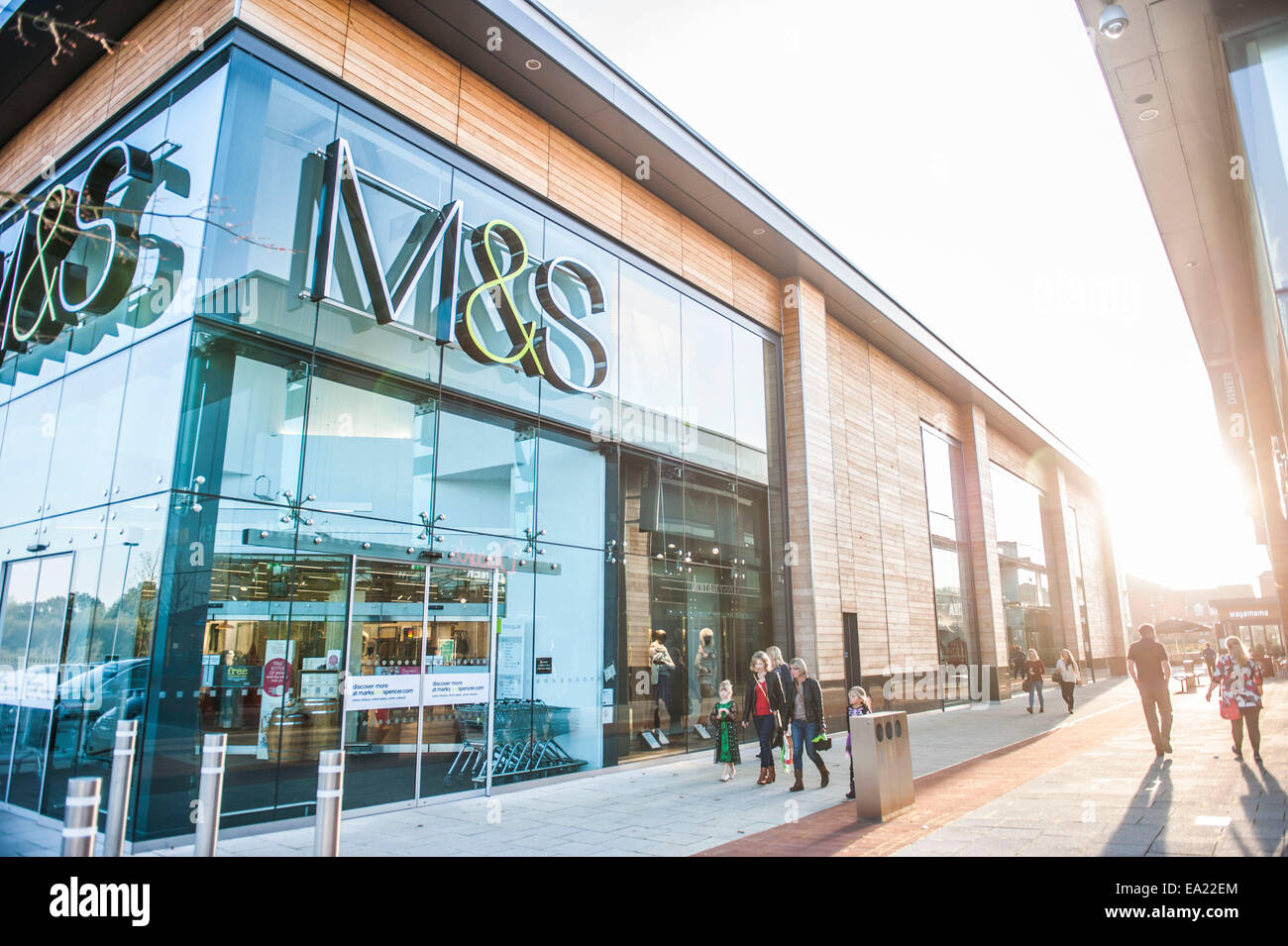 arty shots of M&S Marks and Spencers store at British Land Whiteley ...
