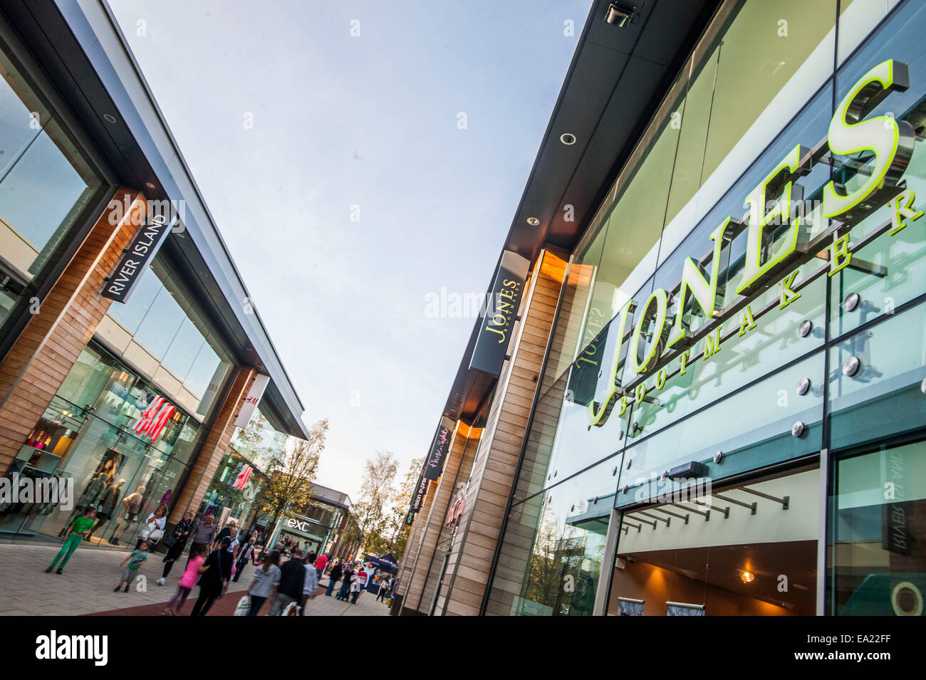 Whiteley Fareham shopping centre UK . A British Land PLC owned shopping ...