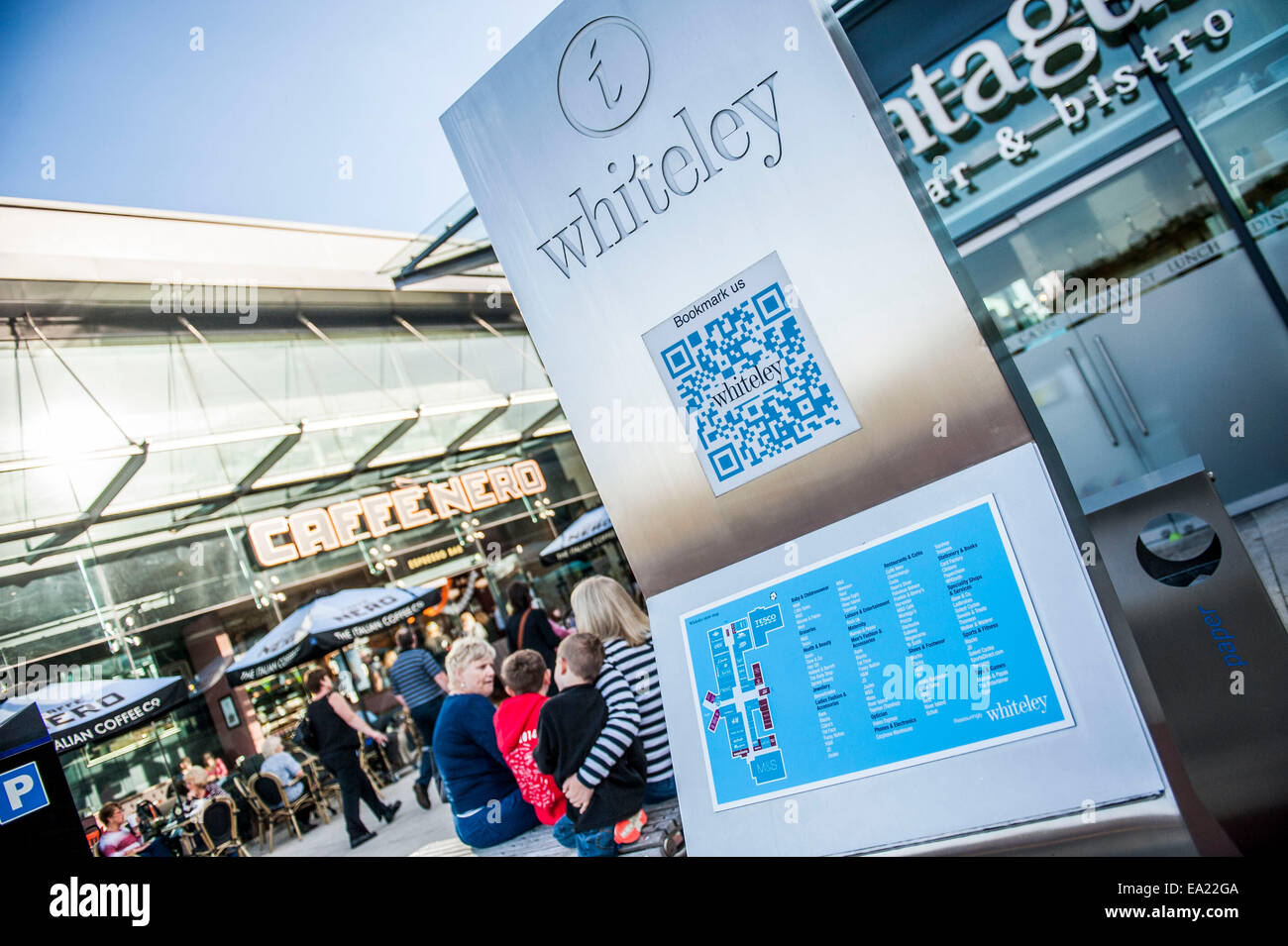 Whiteley Fareham shopping centre UK . A British Land PLC owned shopping ...