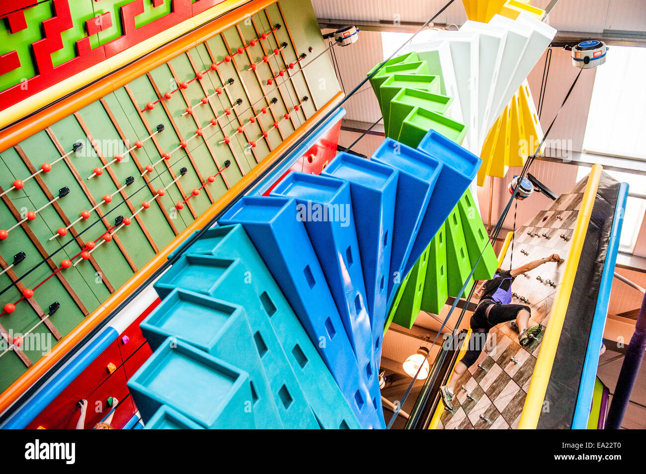rock up an indoor climbing experience Whiteley Fareham Stock Photo - Alamy