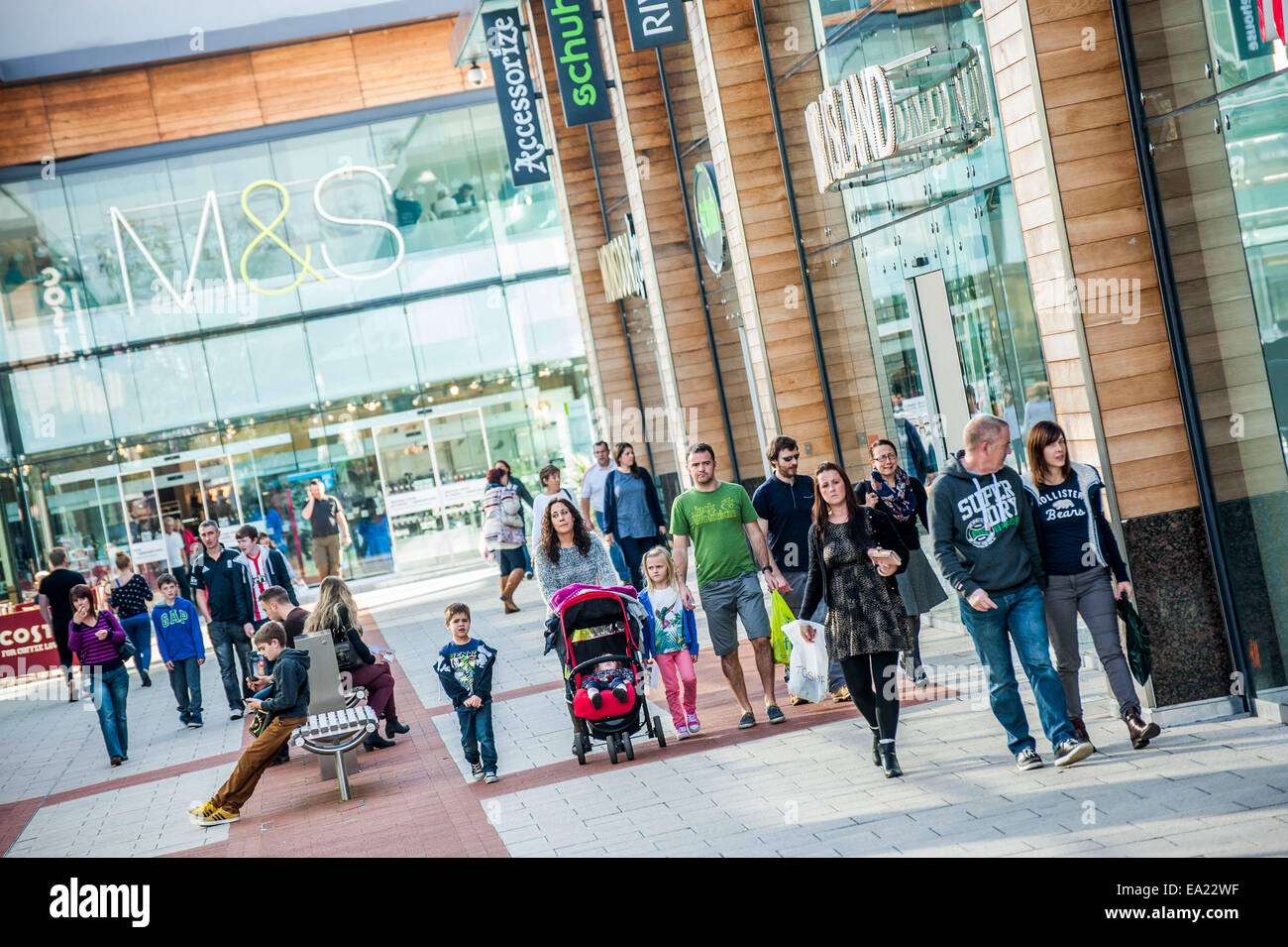 Whiteley Fareham shopping centre UK . A British Land PLC owned shopping ...