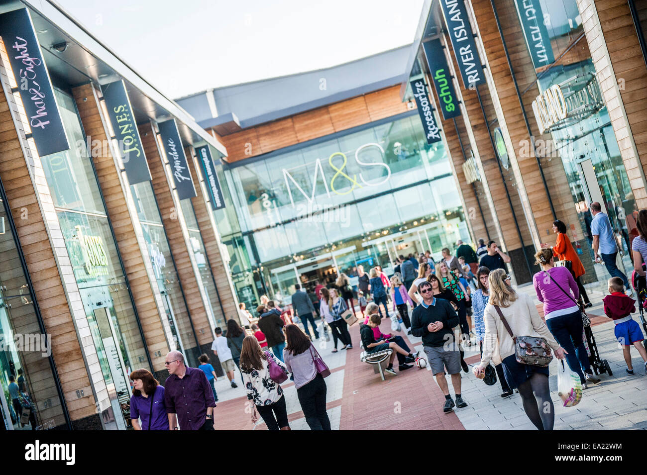 Whiteley Fareham shopping centre UK . A British Land PLC owned shopping ...