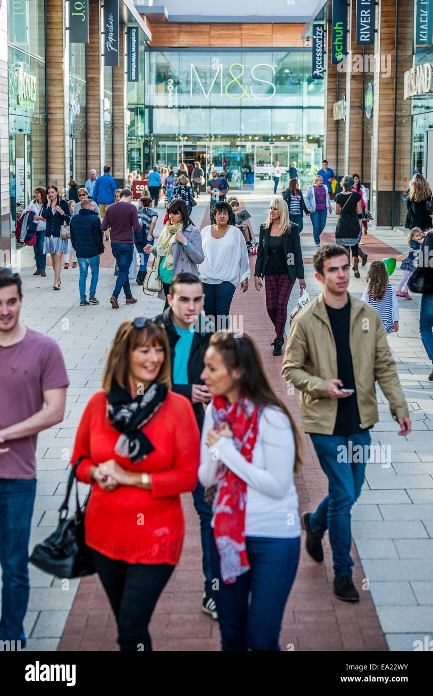 Whiteley Fareham shopping centre UK . A British Land PLC owned shopping ...