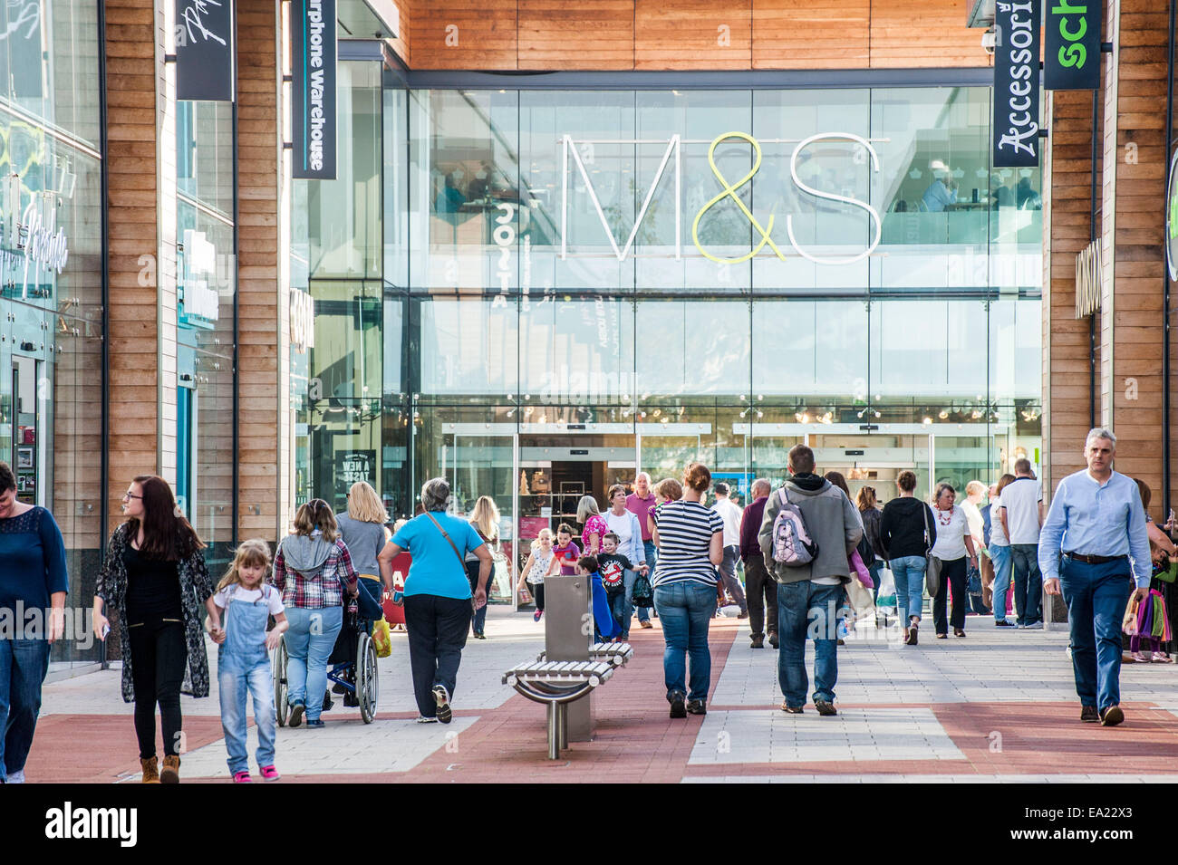 Whiteley Fareham shopping centre UK . A British Land PLC owned shopping ...