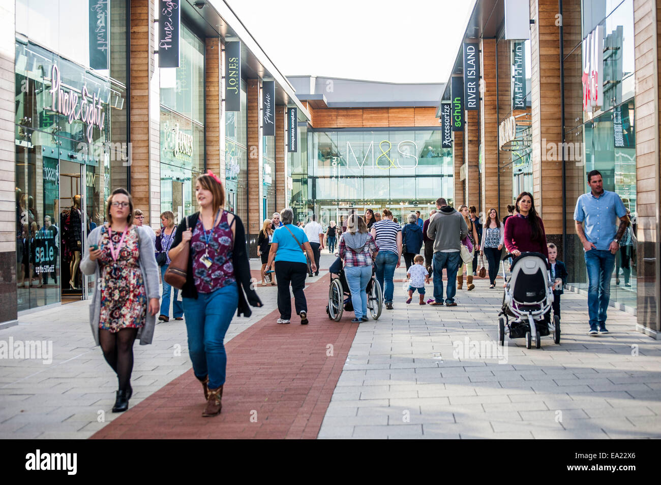 Whiteley Fareham shopping centre UK . A British Land PLC owned shopping ...