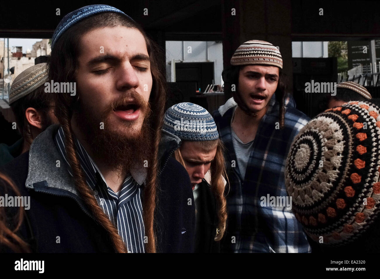 Jerusalem. 5th November, 2014. Prevented from entering the Temple Mount ...