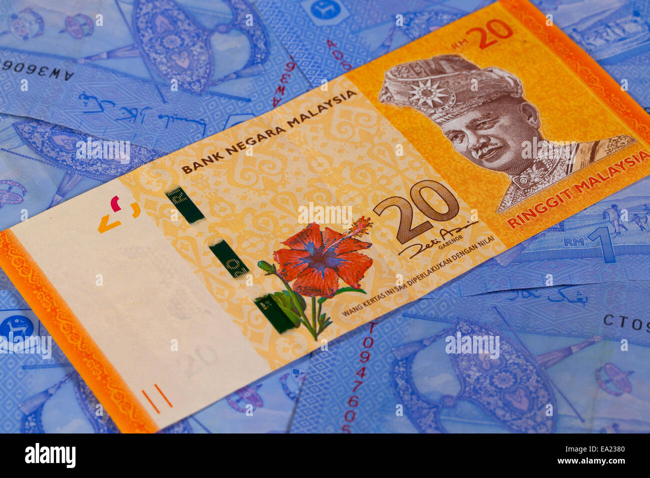 Different Ringgit banknotes from Malaysia Stock Photo - Alamy