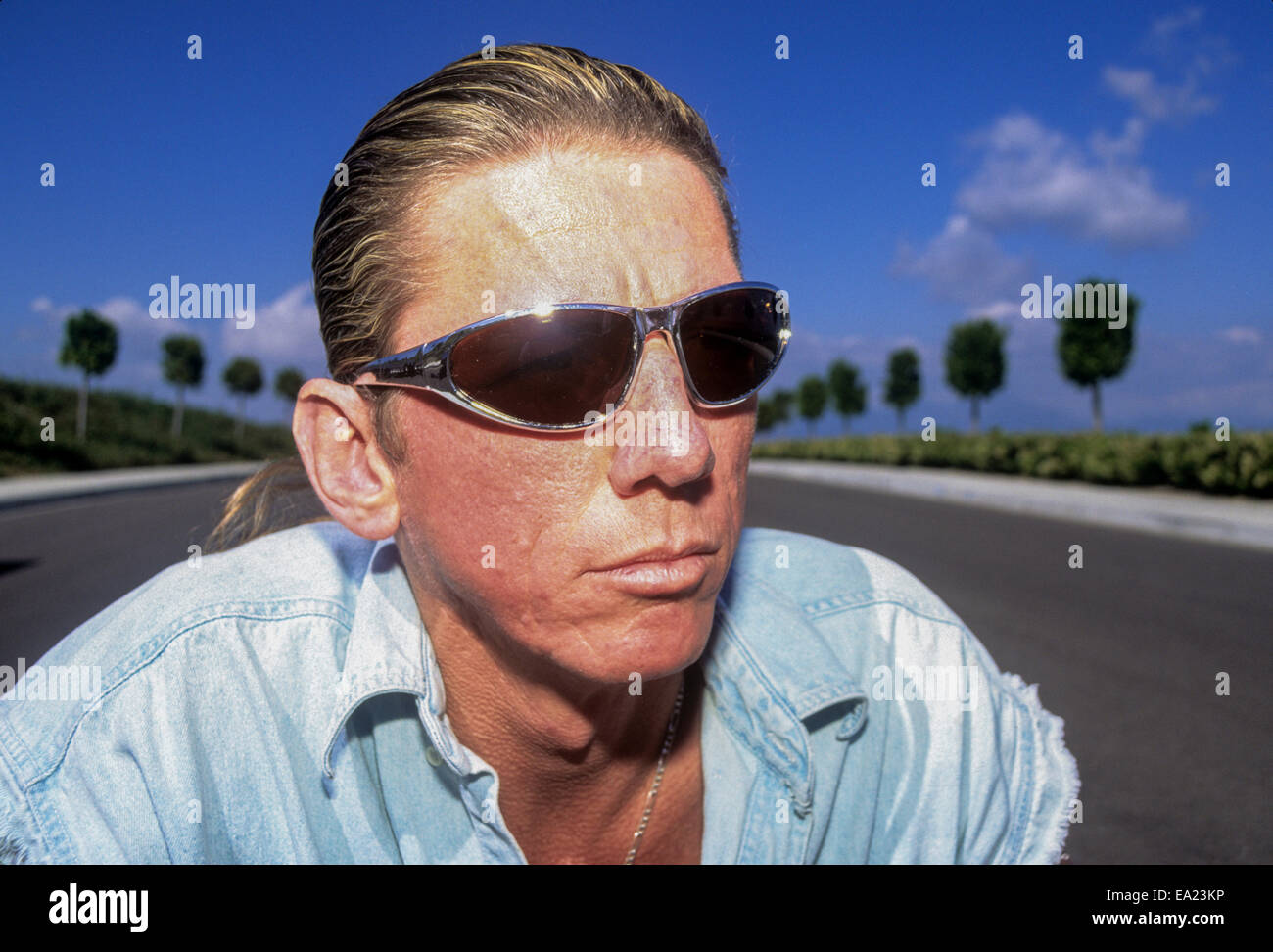 LOS ANGELES, CA – AUGUST 1: Street luger Roger Hickey training in Los ...