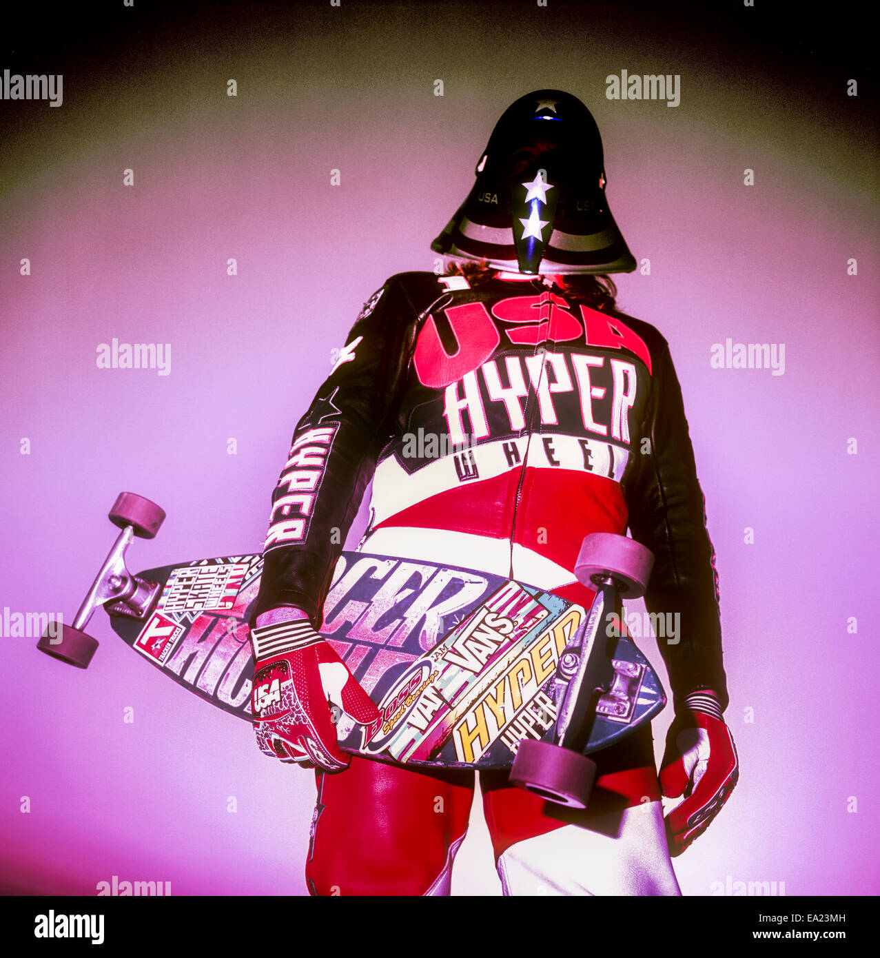 LOS ANGELES, CA – AUGUST 1: Street luger Roger Hickey training in Los ...