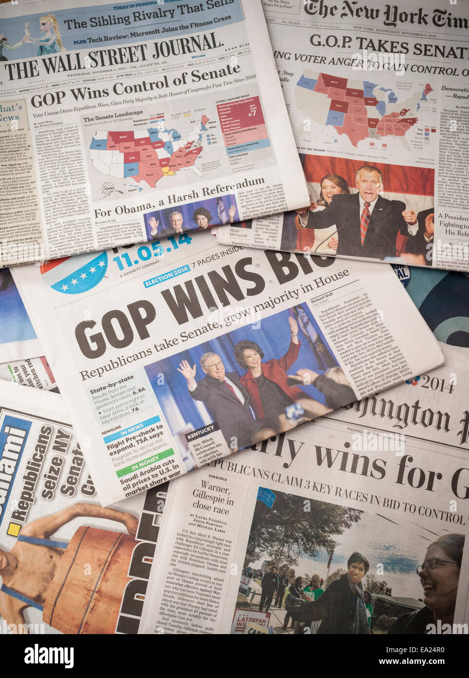 National and local newspapers in New York report on the results of the ...
