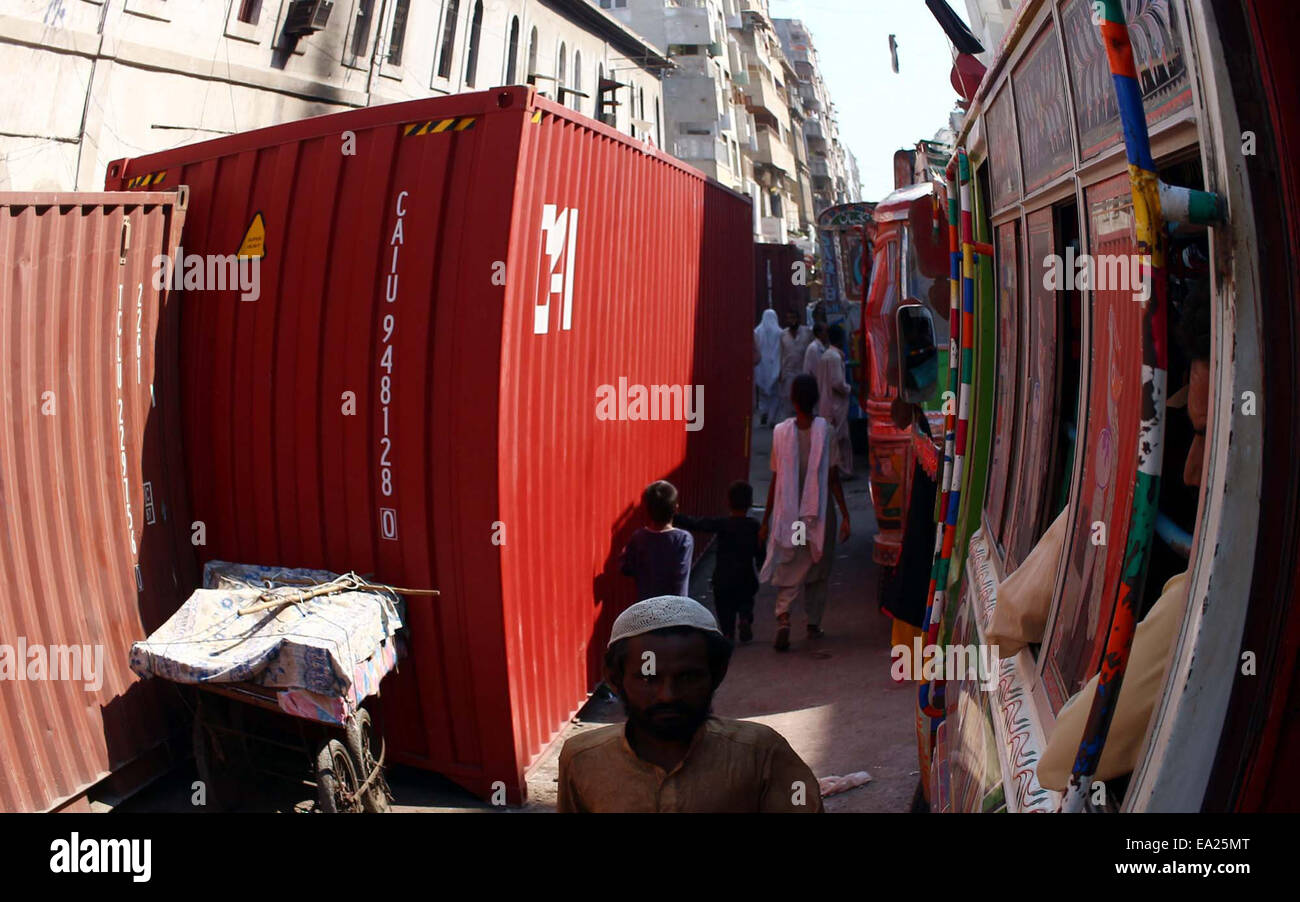 Containers used in Ashura mourning procession in connection of 10th ...