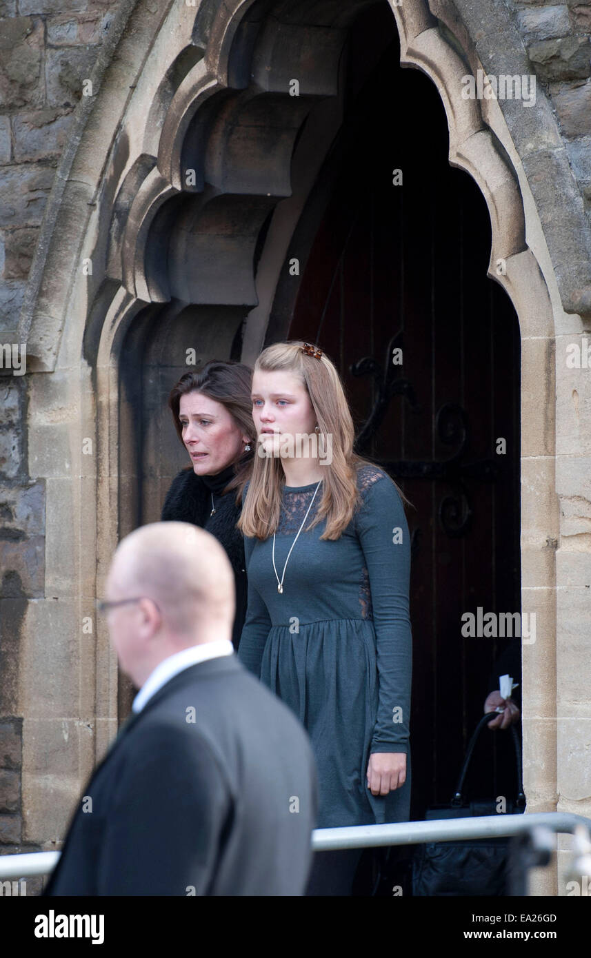 Swansea, Wales, UK. 05th Nov, 2014. Julie Paton (left) leaves the ...