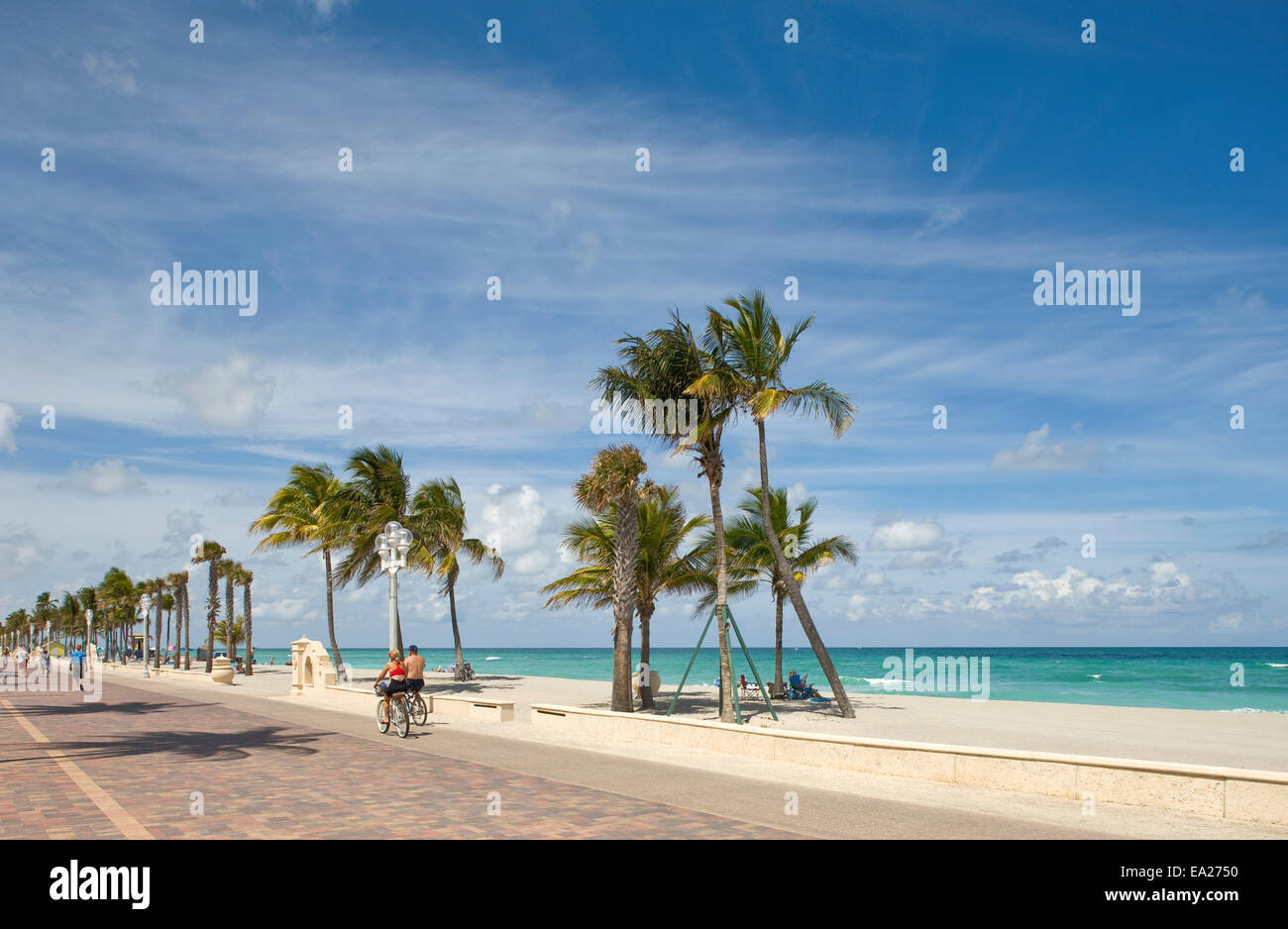 WATERFRONT PROMENADE HOLLYWOOD BEACH FLORIDA USA Stock Photo - Alamy