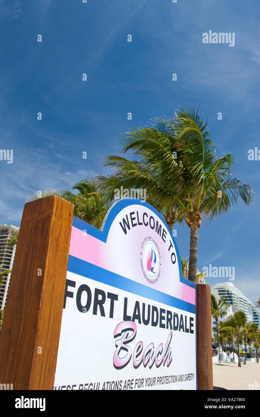Fort Lauderdale Beach Sign 198 Fort Lauderdale Beach Sign Stock Photos