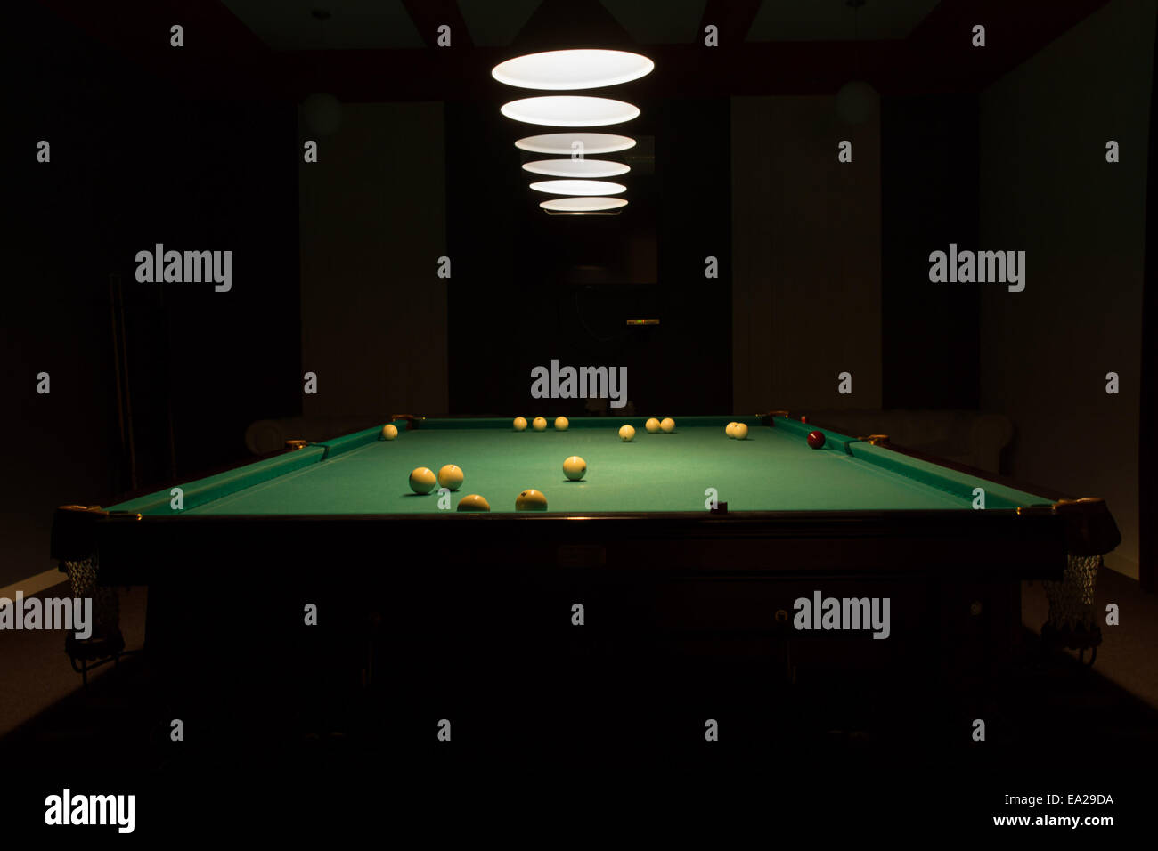 Pool table in empty nightclub hi-res stock photography and images - Alamy