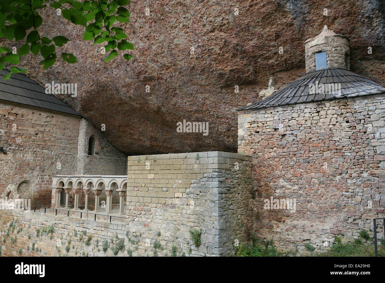 San Juan de la Peña Pena monastery south-west of Jaca, in the province ...