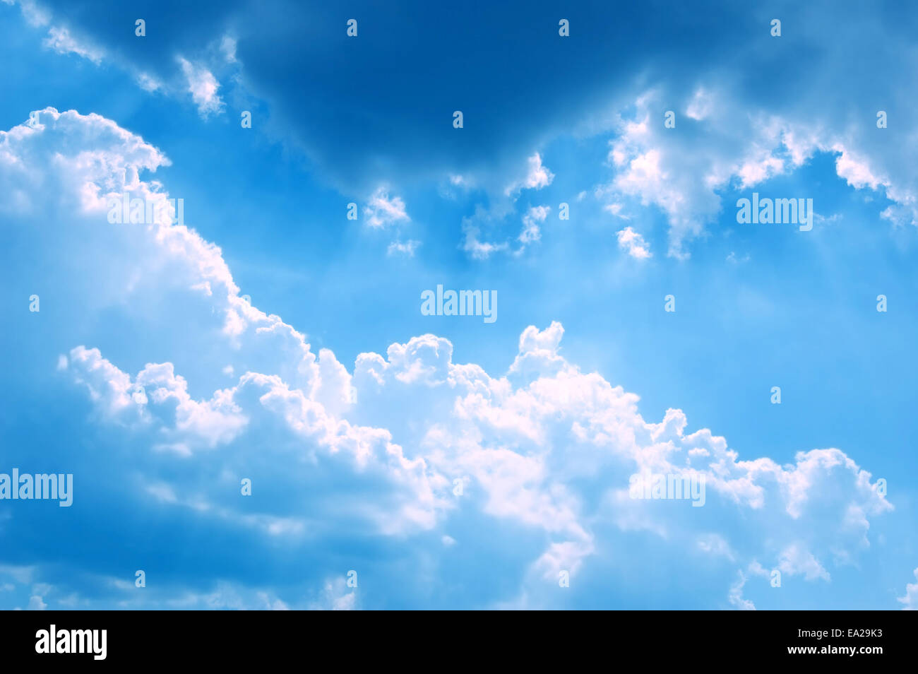Blue clean sky. Sky at summer Stock Photo - Alamy